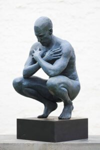 Crouching Man | Sculpture | by Anton Smit